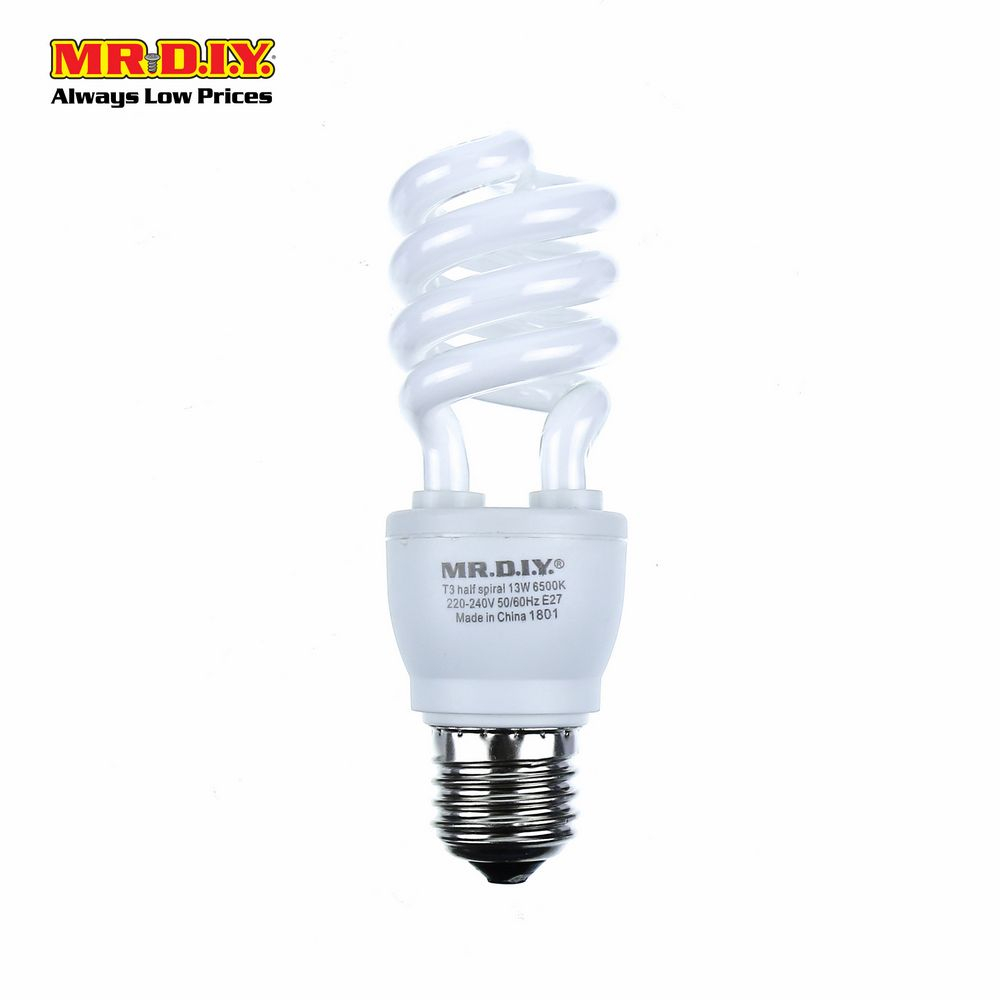 (MR.DIY) Spiral LED Bulb Daylight E27 | Shopee Malaysia