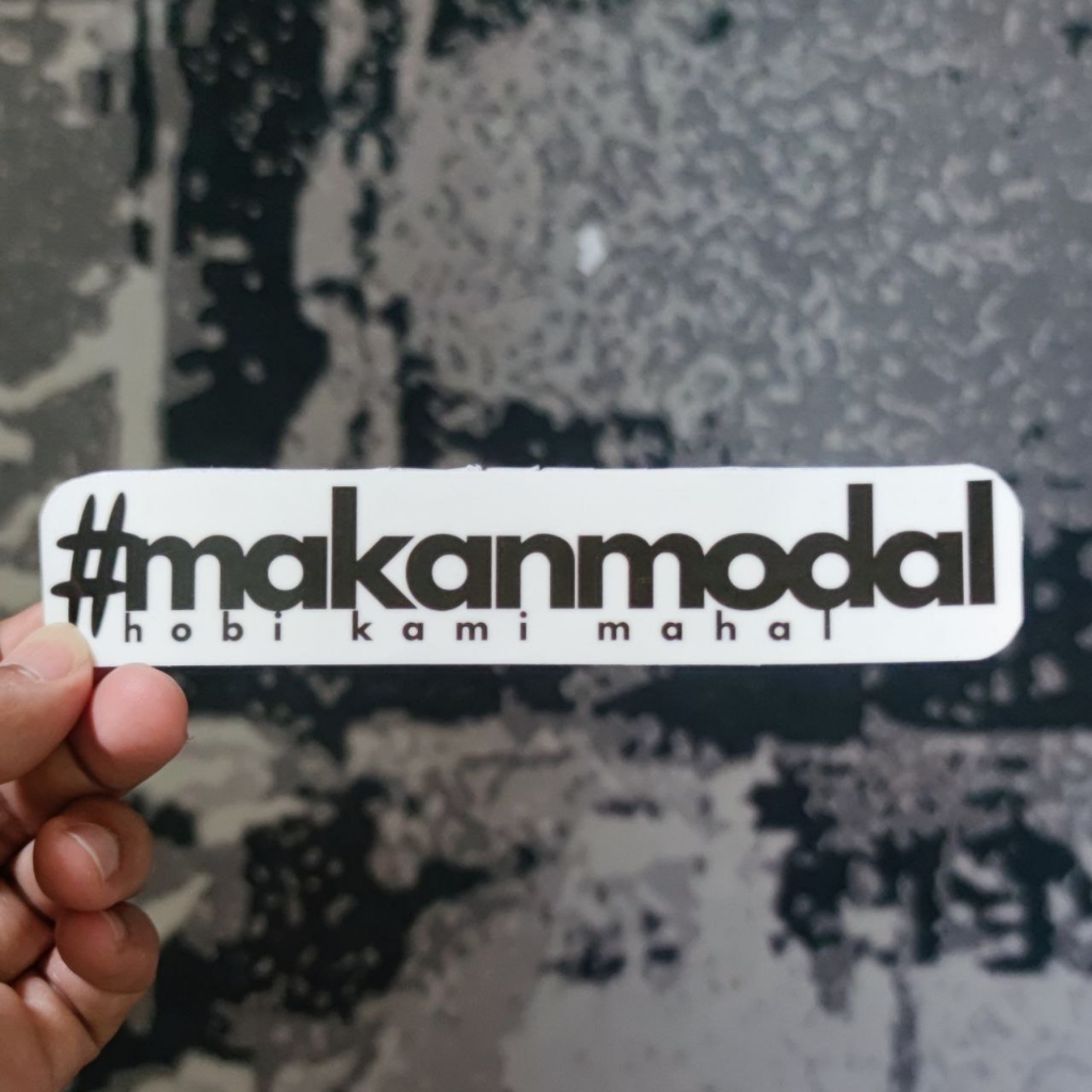 STICKER - Makan Modal - Hobi Kami Mahal | Shopee Malaysia