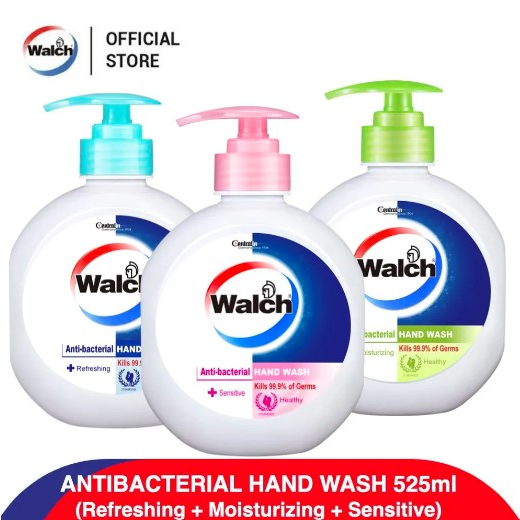 Walch Antibacterial Hand Wash Bundle Refreshing + Sensitive ...