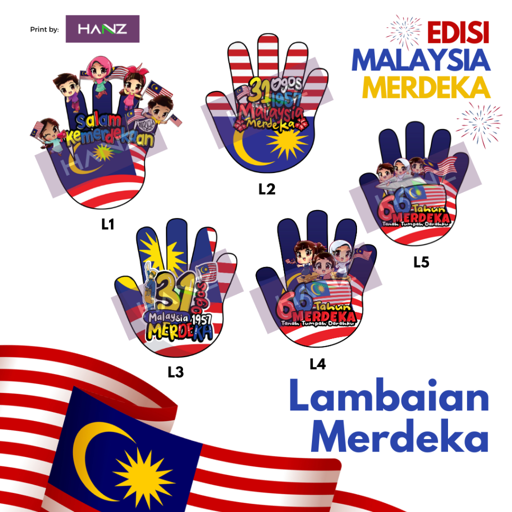 Lambaian Tangan Merdeka | Hand Wave Independence Day | Hari Merdeka ...