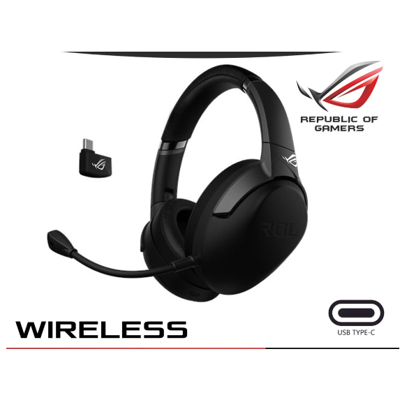 ASUS ROG Strix Go 2.4 Wireless Gaming Headset with Noise-Canceling ...