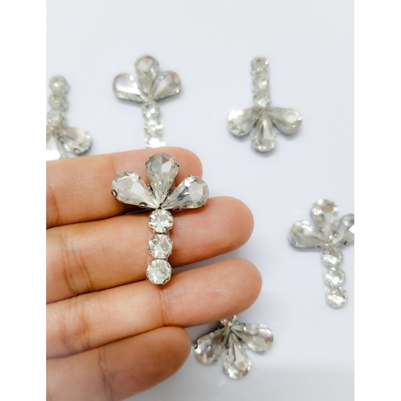 (1PCS) IRON ON BEADS NEW DESIGN MANIK TAMPAL BAJU JENIS BUNGA UNTUK ...