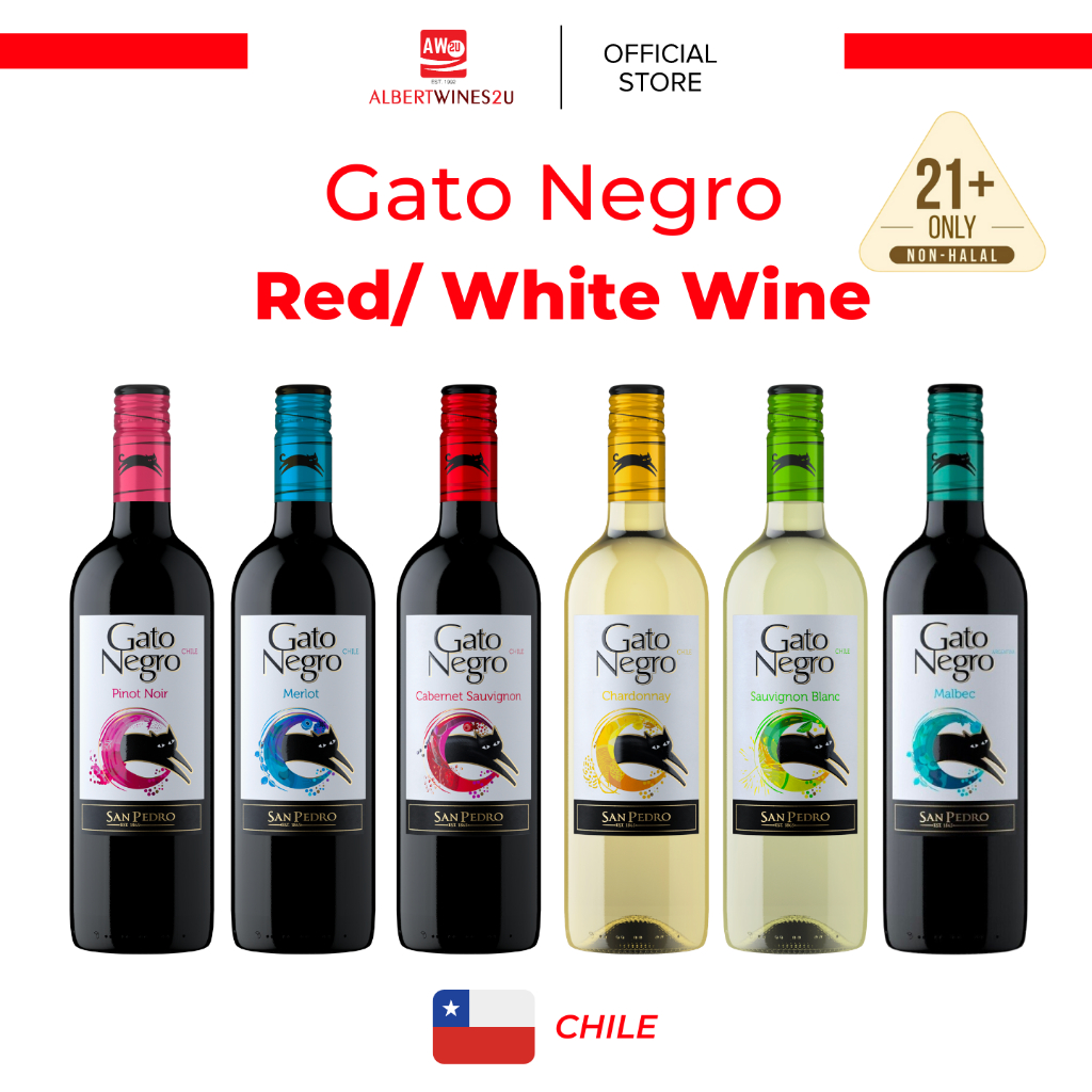 Gato Negro (Red/White Wine) 红酒 白酒 | Shopee Malaysia