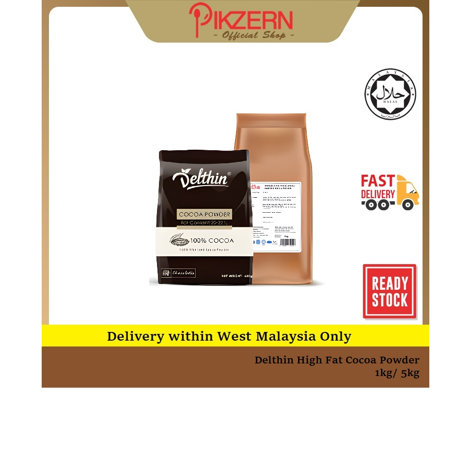 PIKZERN: Delthin High Fat Cocoa Powder 1kg/5kg Fast Delivery halal ...