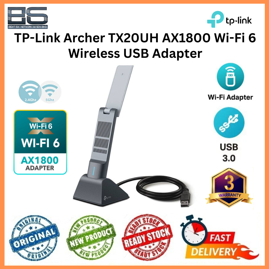 TP-Link Archer TX20UH AX1800 Wi-Fi 6 Dual Band High Gain Wireless USB ...