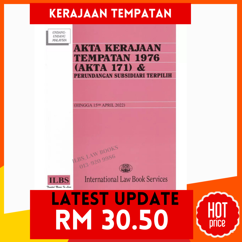 Akta Kerajaan Tempatan 1976 (Akta 171) & Perundangan Subsidiari ...