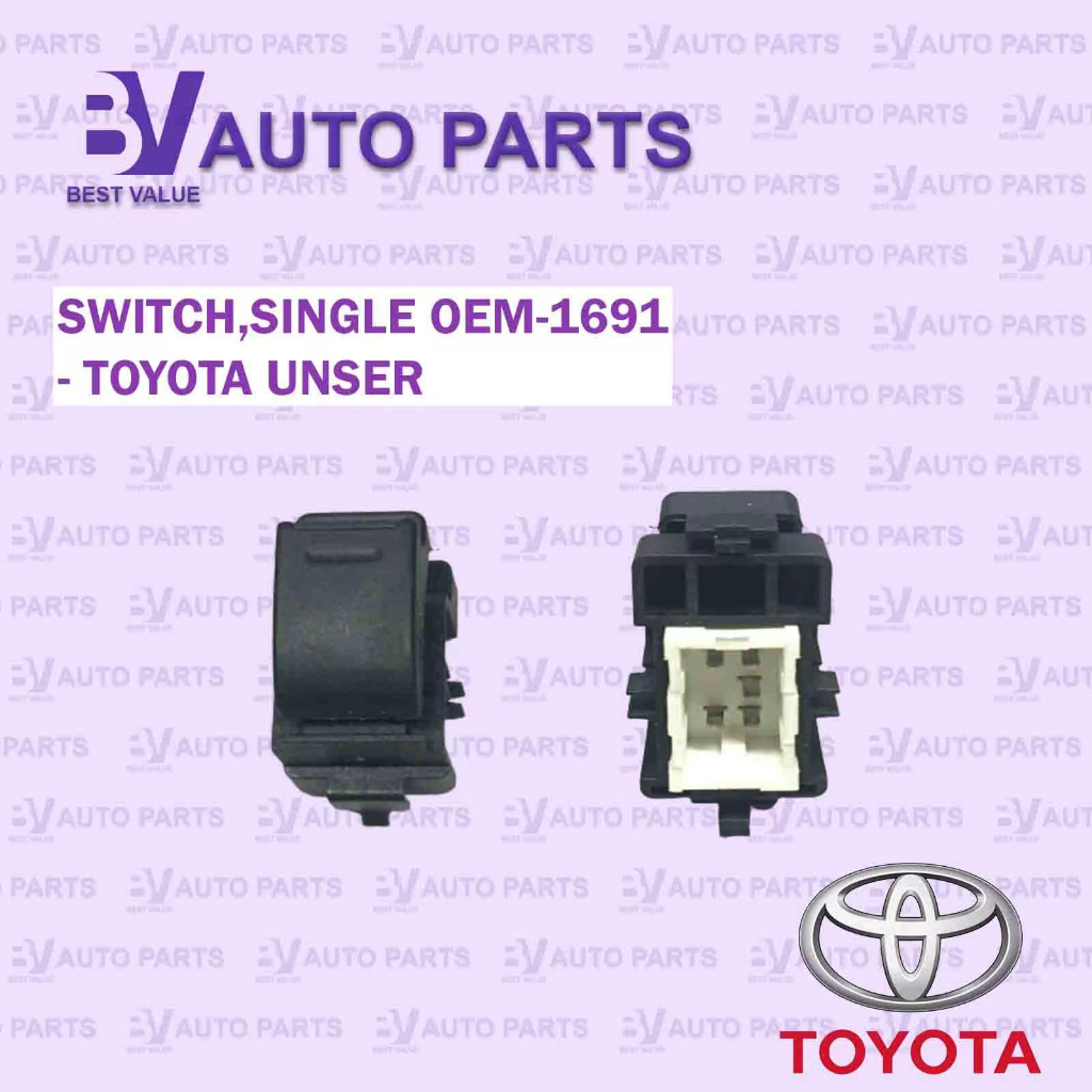 OEM-1691 POWER WINDOW SINGLE SWITCH FOR TOYOTA UNSER Sub Passenger ...