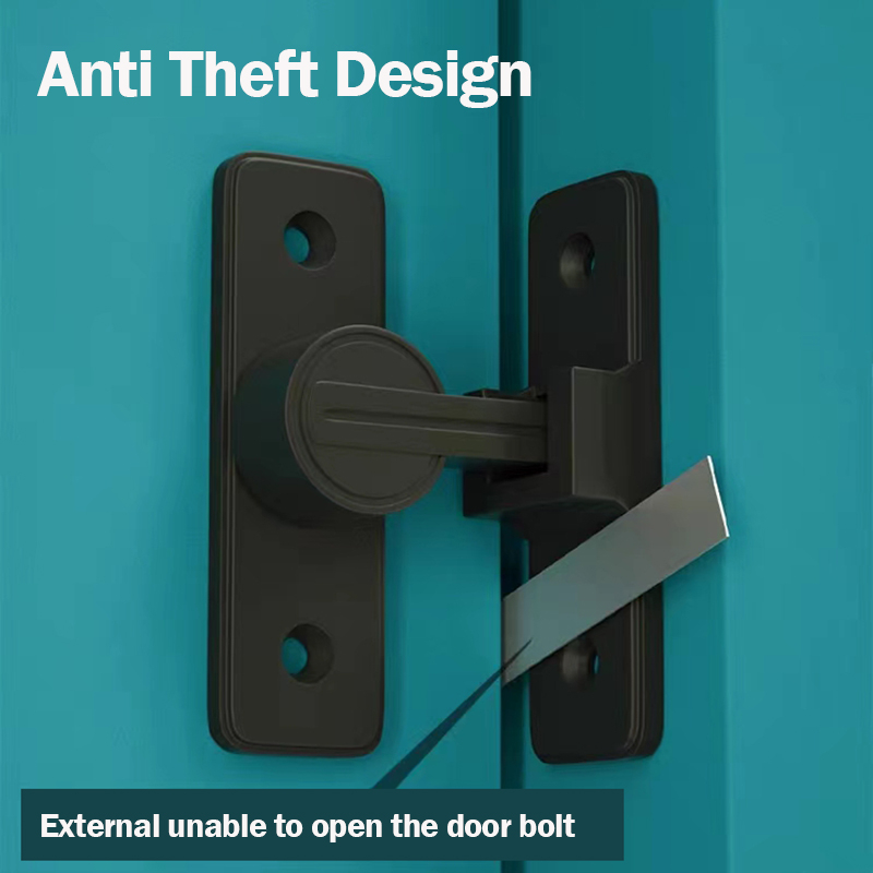 Hasp Latches Door Lock Latch Zinc Alloy Sliding Door Free Adhesive 90 ...