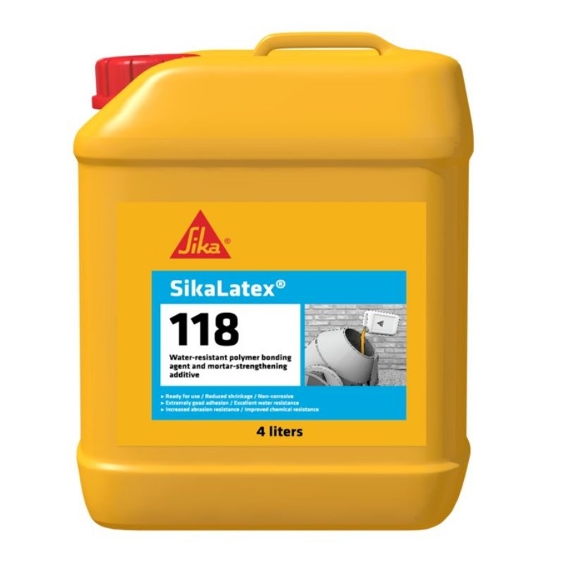 SIKA LATEX 118 (4LITRE/1LITRE REPACKED) WATER-RESISTANT POLYMER BONDING ...