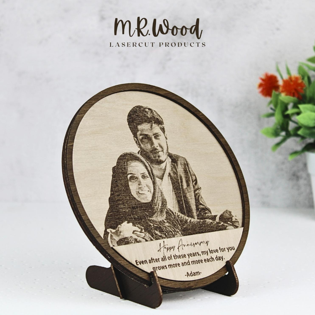 Wooden Photo Engraved / Photo Engraving on Wood / Custom Engraving on ...