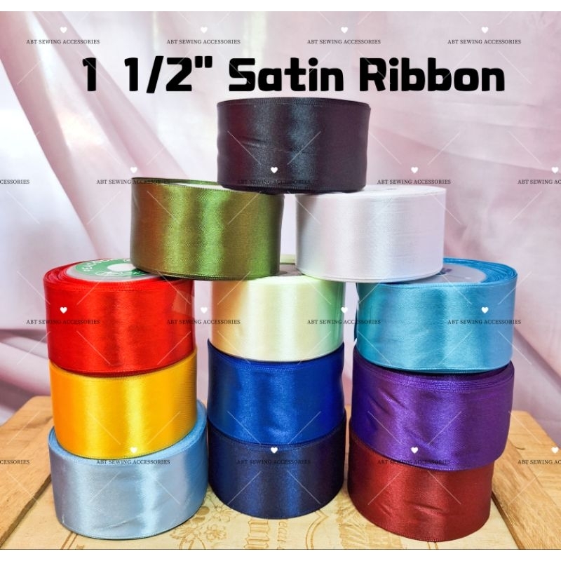 1.5Inch 3.7cm/2Inch 5cm 1 Roll 13yds+-/Satin Ribbon/Ribbon Kosong/Reben ...