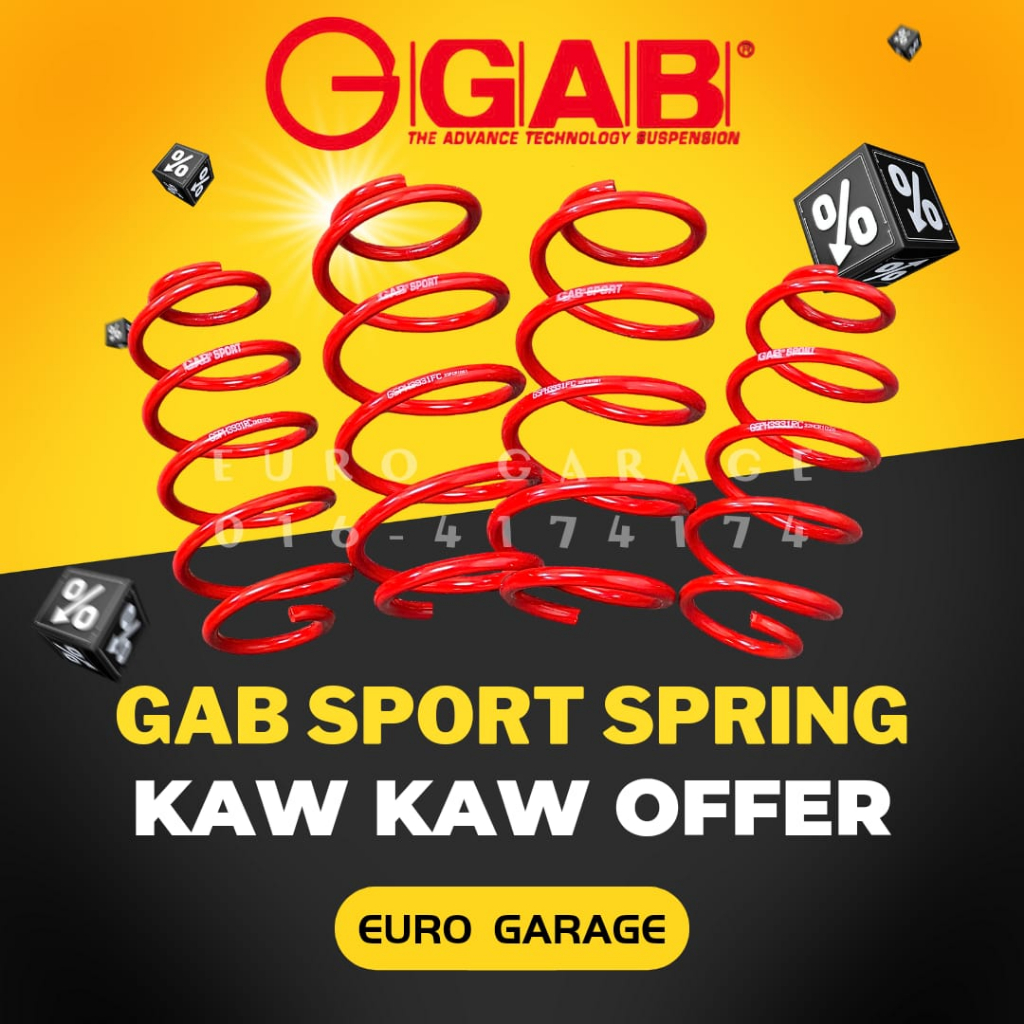 Gab Sport Spring Lowered SP Series Perodua Proton Honda Toyota Nissan ...