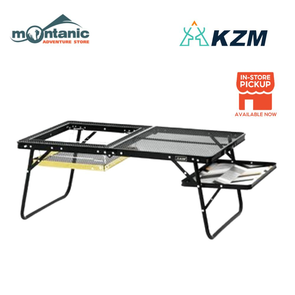 KZM Union Iron Mesh Low BBQ Table - Meja Portable Foldable Camping ...