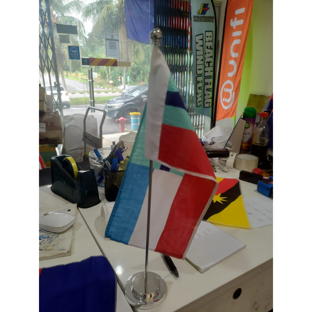 *Ready Stock* Sabah Table Flag / Bendera Meja Stainless Steel | Shopee ...