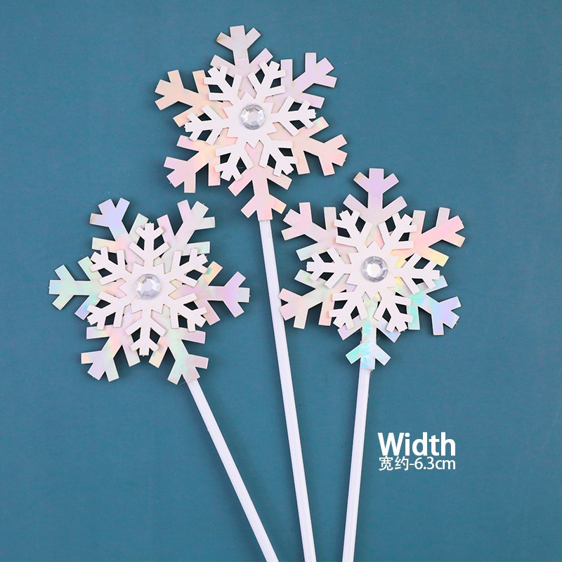 DMB Snowflakes Cake Topper Snow Topper Cake Acrylic Snow Decoration ...