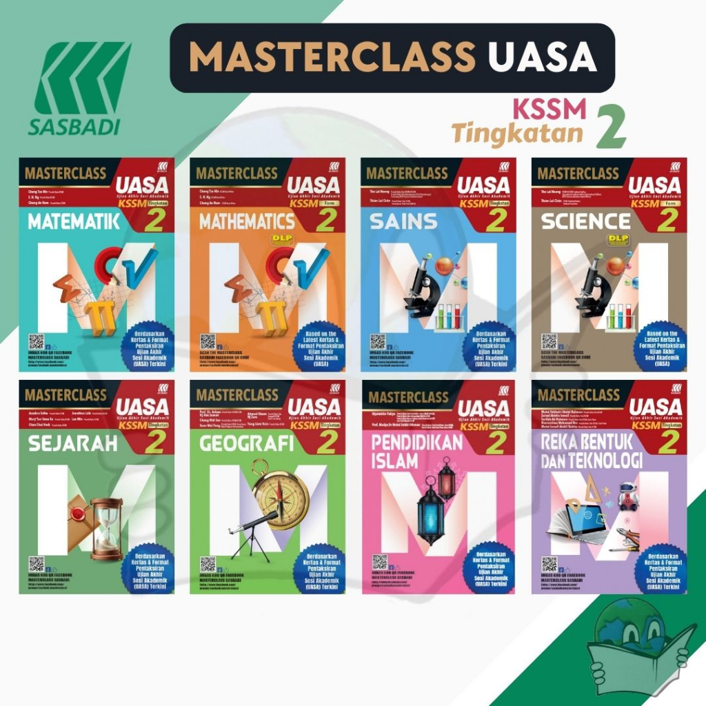 Buku Rujukan MasterClass UASA 2023 Tingkatan 2 - BM/Mate/Maths/Sains ...