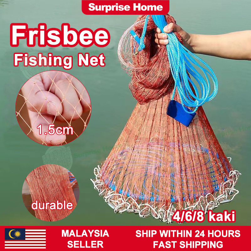 fishing net jaring ikan fish net bubu ikan hand throw frisbee casting ...