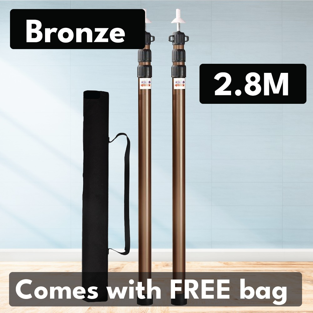 Das Nature™ Flysheet Pole Adjustable Heavy Duty Tent pole Rod tiang ...