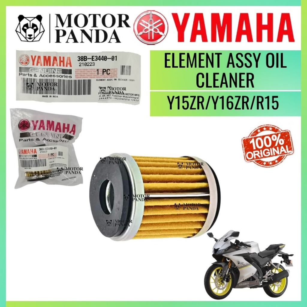 Y15ZR XMAX250 NMAX NVX155 OIL FILTER PENAPIS MINYAK HITAM 100% ORIGINAL ...