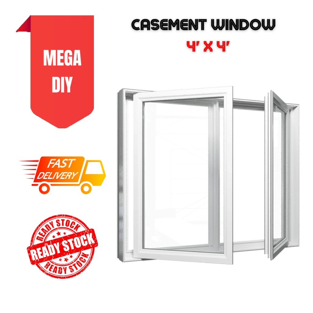Aluminium Casement Window With Glass House Top Hung Window / Tingkap ...