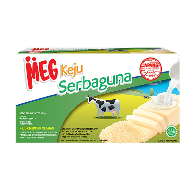 PRODUK INDONESIA HALAL MEG KEJU / CHEESE 160G | Shopee Malaysia