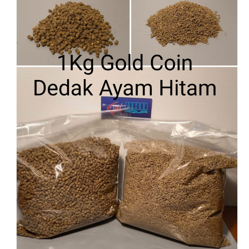 1Kg Gold Coin 100% Quality Makanan Ayam Chicken Feed Dedak Ayam Hitam ...