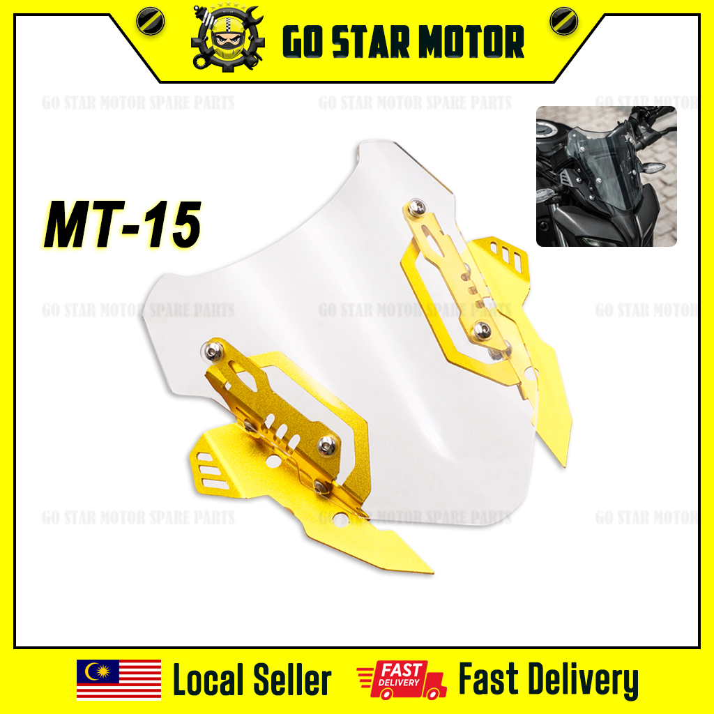 YAMAHA MT15 MT-15 Visor Alloy Bracket Windshield Wind Shield Cover Iron ...