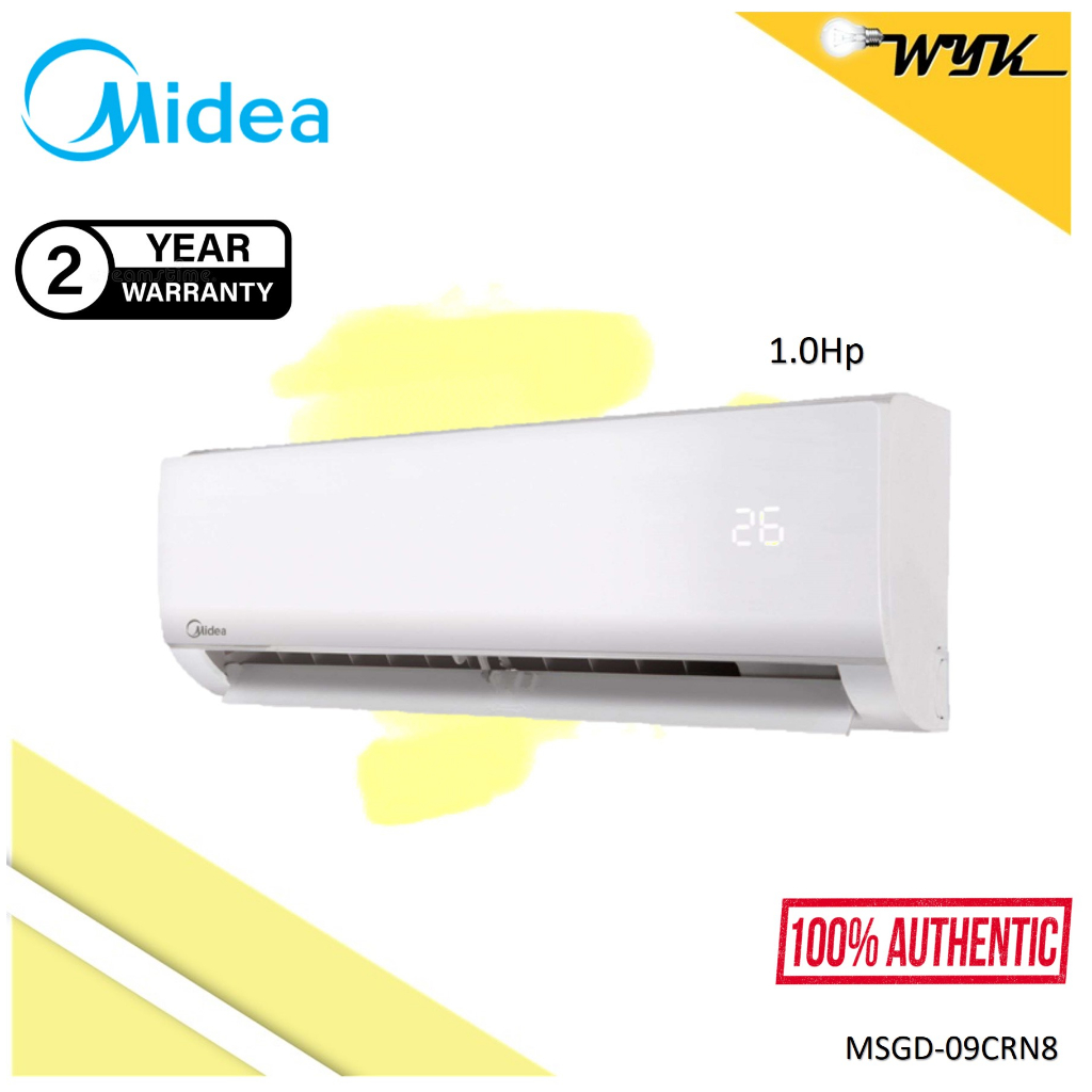 MIDEA 1.0/1.5HP Non-inverter Split Wall AIRCOND | Shopee Malaysia