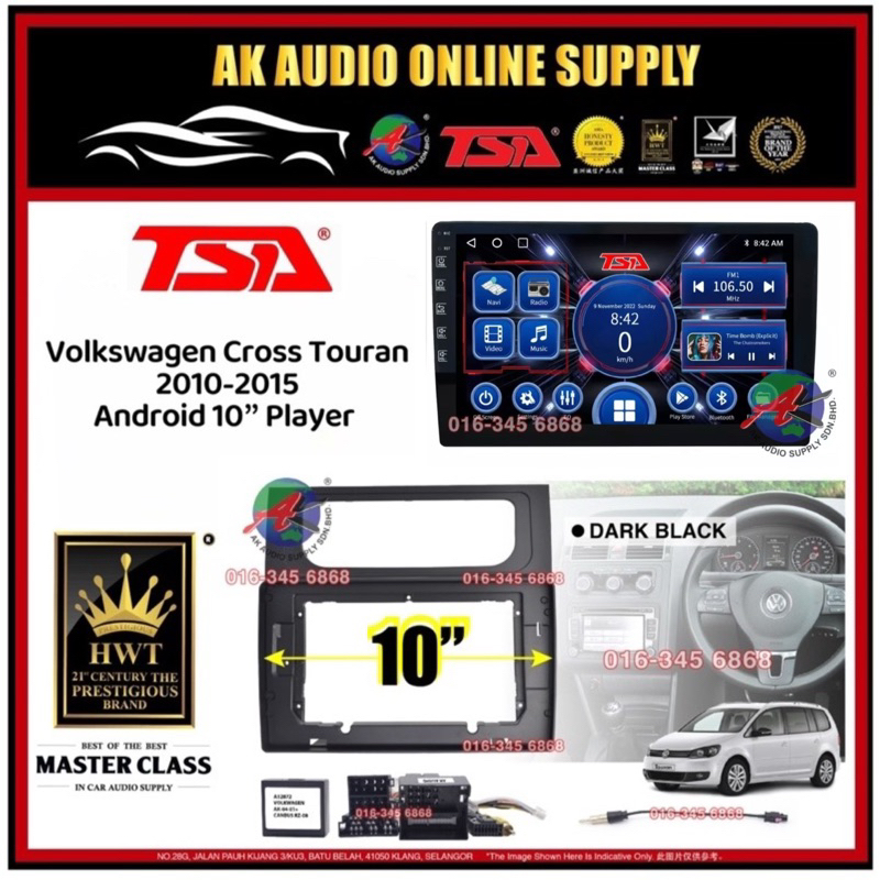 [ MTK 2+32GB ] TSA Volkswagen VW Cross Touran 2010 - 2015 With Canbus ...