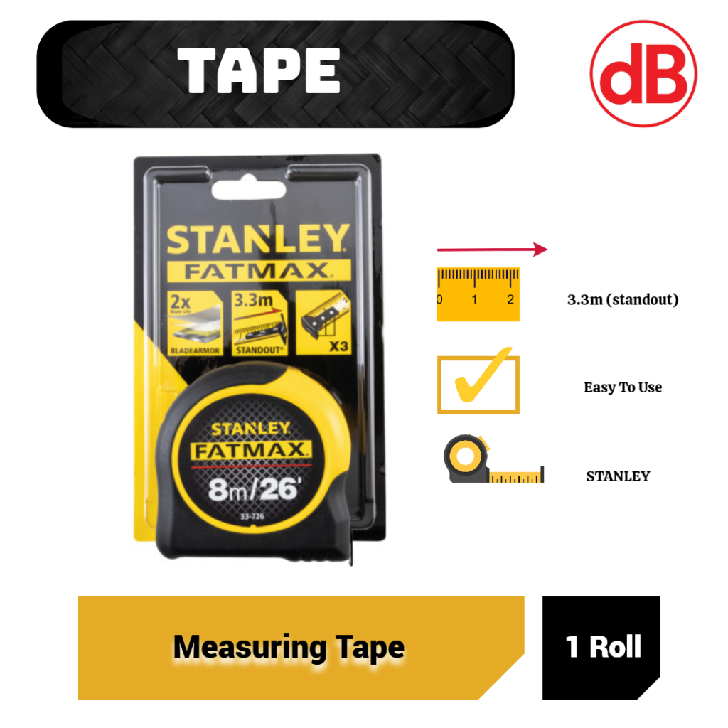 ( READY STOCK) FatMax STANLEY Tape Ruler | Shopee Malaysia