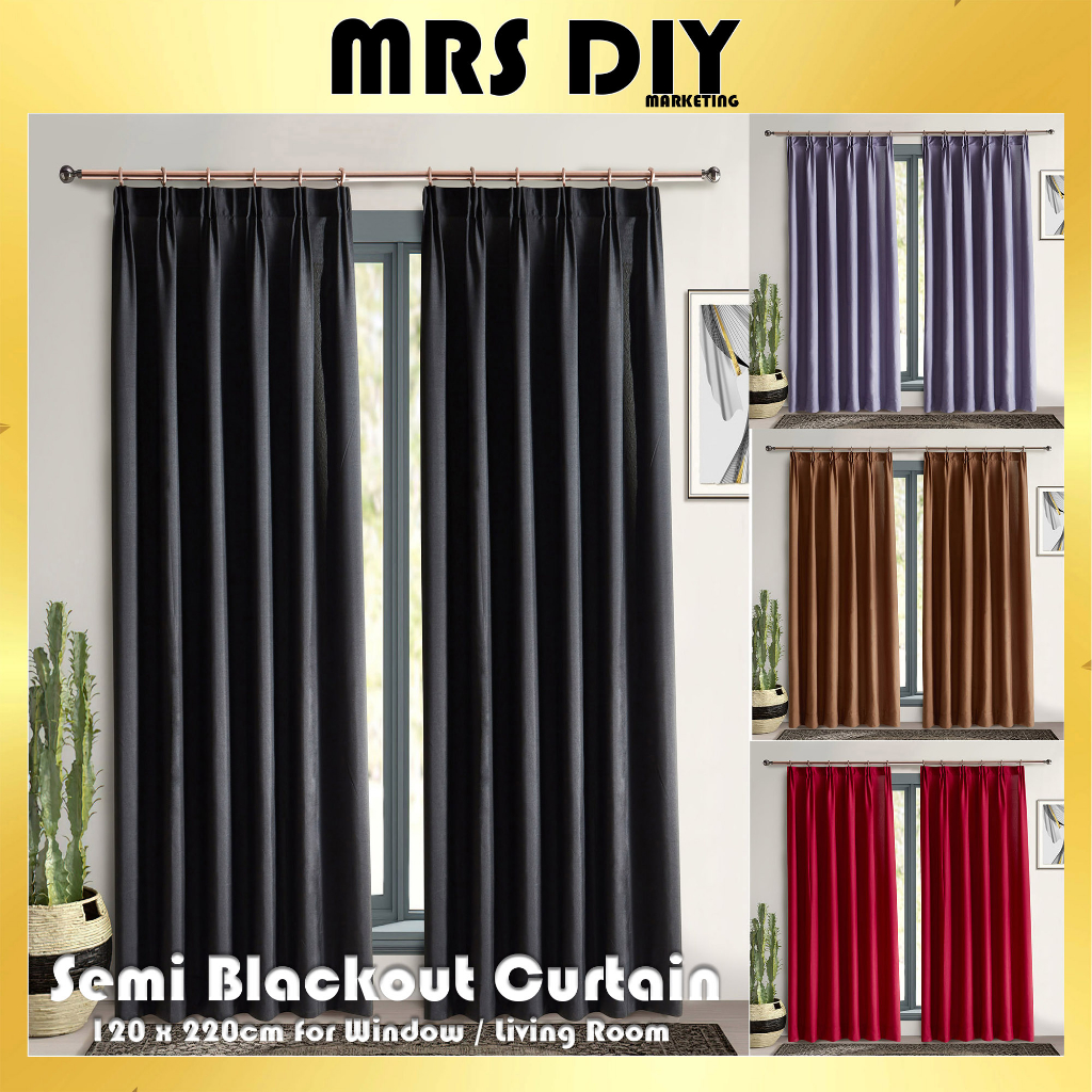 LANGSIR PLAIN HOOK . ROD . DAWAI . 3 IN 1 CURTAIN . PINTU . TINGKAP ...