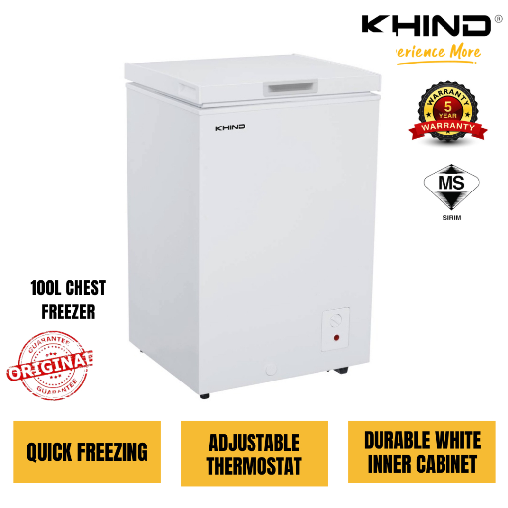 KHIND 100L Chest Freezer / Peti Beku 100L | Shopee Malaysia