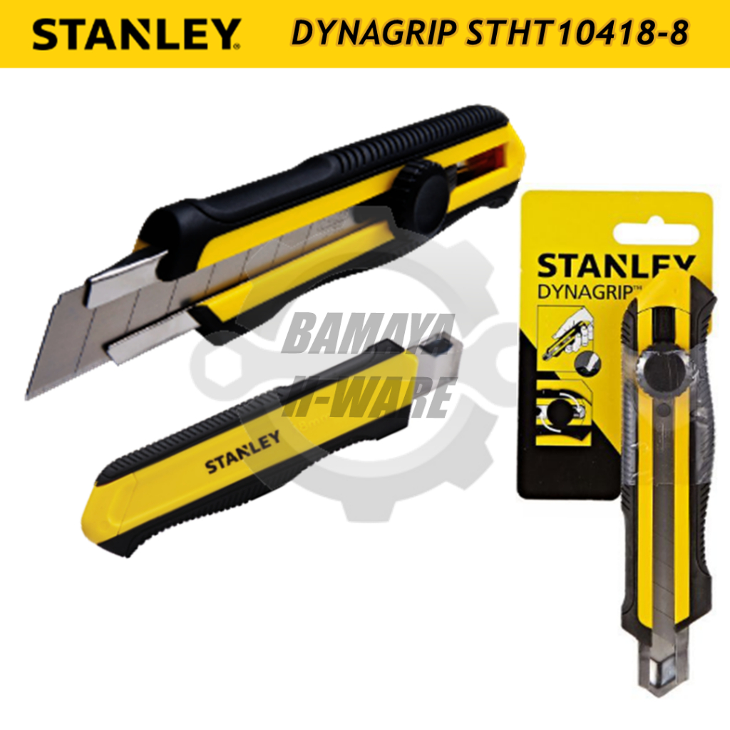 ORIGINAL STANLEY STHT10418-8 18MM Knives With Dynagrip. Snap-off Knife ...