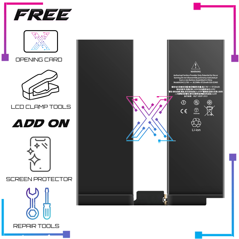 Battery A2043 For Pad Pro 12.9 2018 A1876 A1895 A1983 A2014/Pad Pro 12. ...