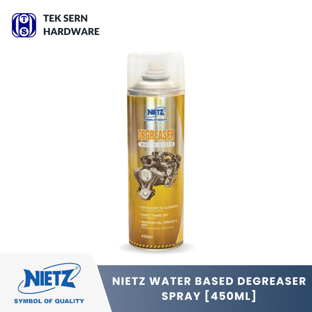 NIETZ Water Based Multipurpose Degreaser Aerosol Spray for Remove Oil, Grease, Dirt/ Membasmi ...