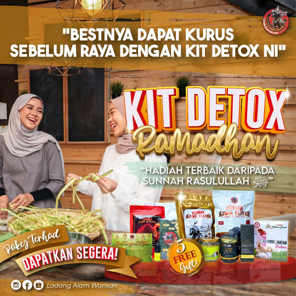 Kit Detox Ramadhan | Ramadhan Detox Kit | Ladang Alam Warisan | Healthy ...