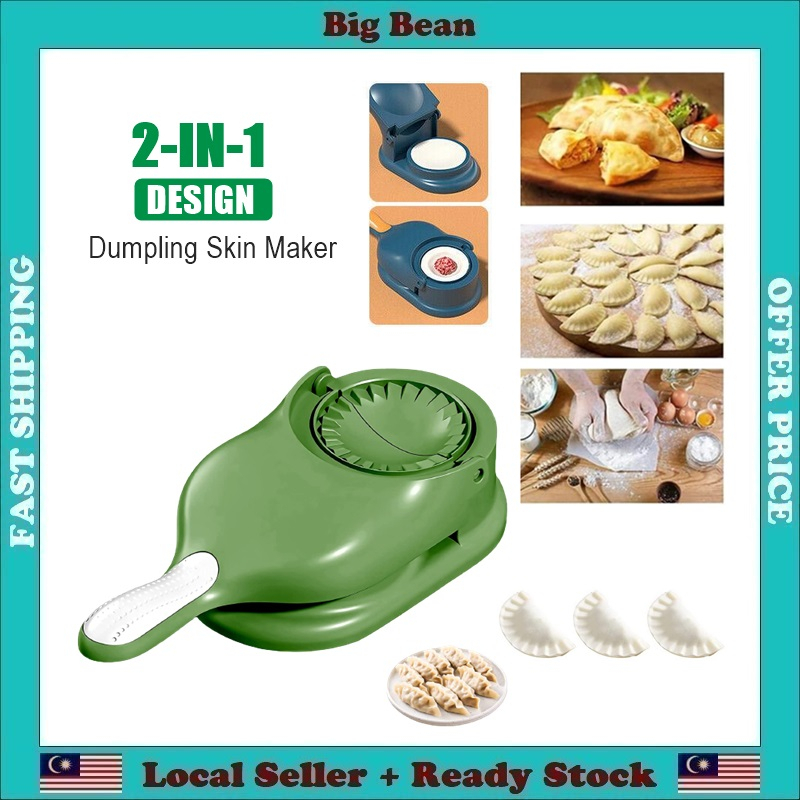 2 in 1 Dumpling Maker Mould Dough Pressing Tool Manual Press Dumpling ...