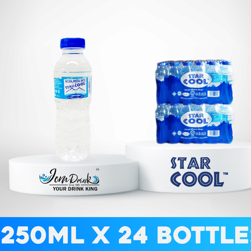 250ml x 24 Bottles Star Cool Mineral Water | Shopee Malaysia