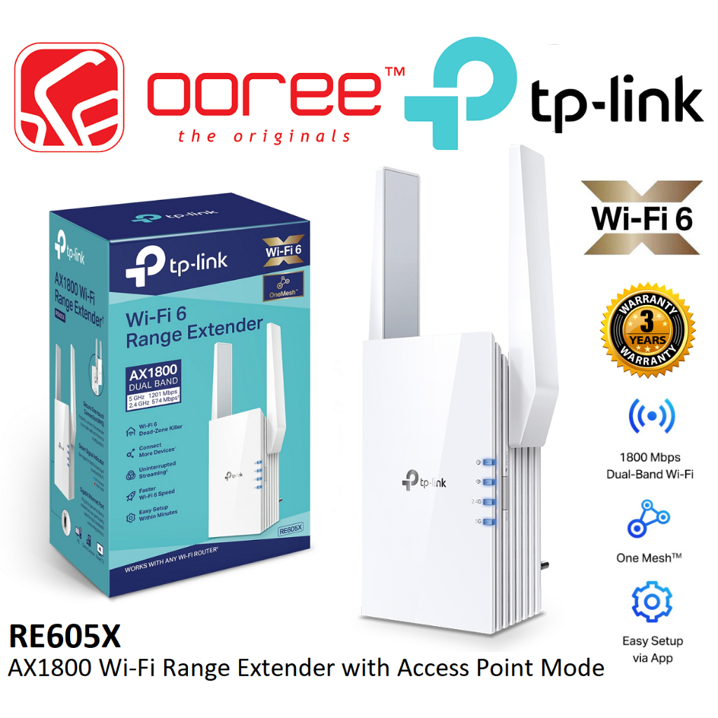 TP-LINK RE200 / RE205 AC750 / RE330 / RE305 AC1200 / RE505X AX1500 ...