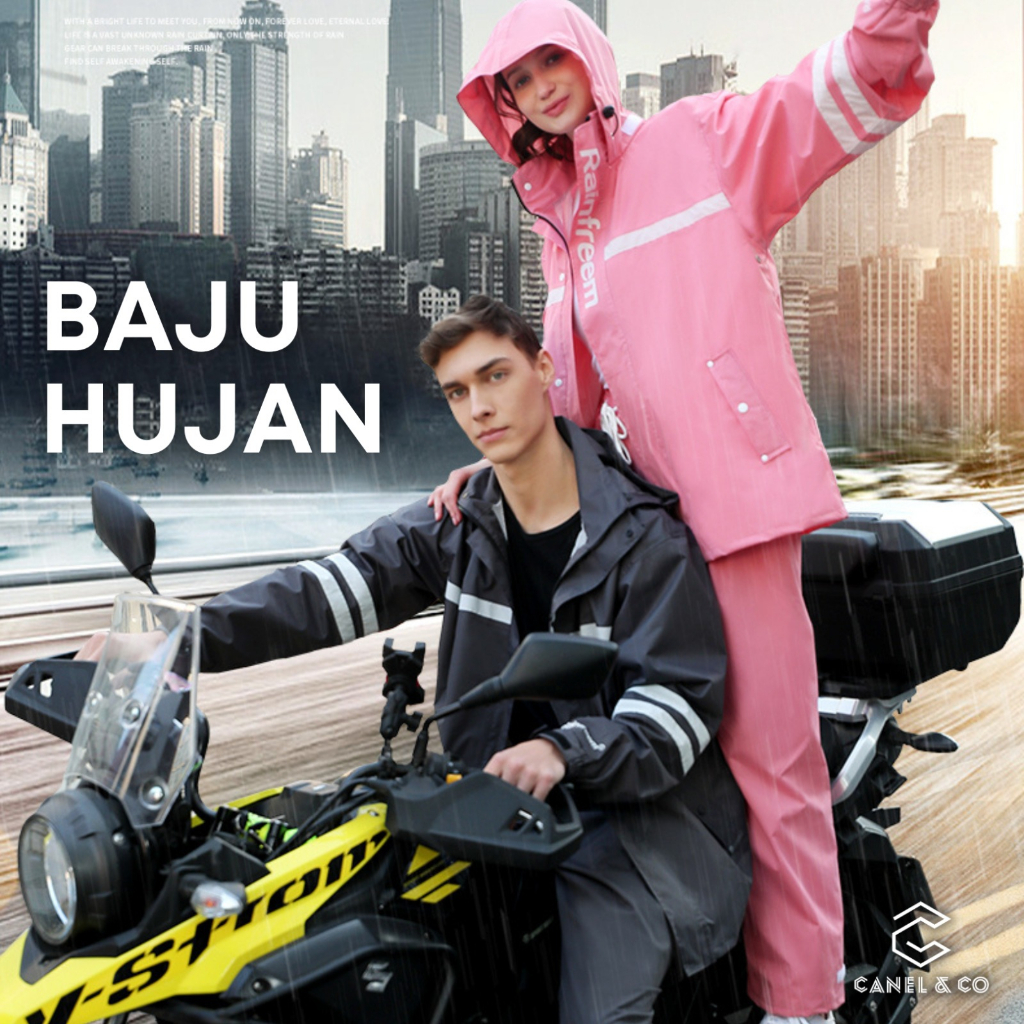 Canel & Co Premium Camouflage Raincoat Rainsuit Baju Hujan Motorcycle ...