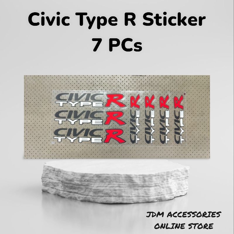 Civic Type R Sticker 7Pcs [ Ready Stock ] | Shopee Malaysia