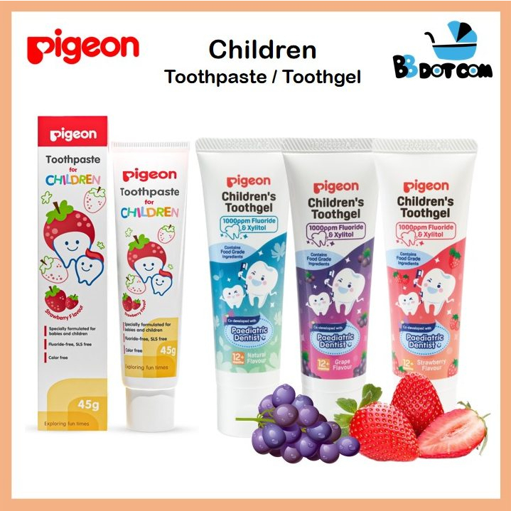Pigeon Baby Training Toothpaste I Children Toothpaste I Toothgel I ...