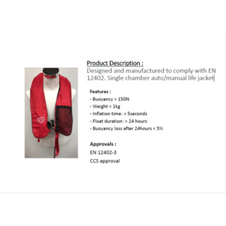 READY STOCK JB - PROGUARD Inflatable Life Jacket Code: ZHGQYT-0511 AND ...