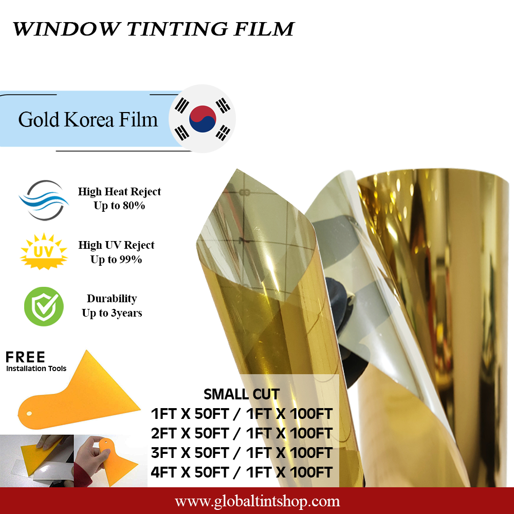 Window Tinting Film Korea Gold Silver Reflective Film High Heat Reject ...