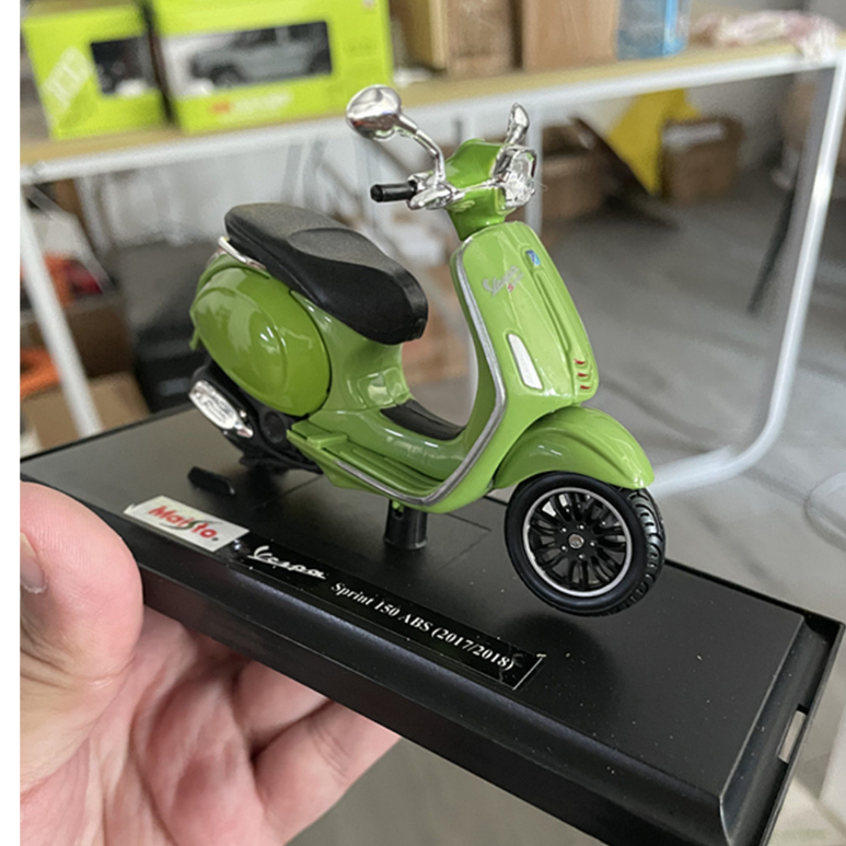 1:18 Diecast Motorcycle Model Toy 1 Vespa Rally Replica For Collection ...