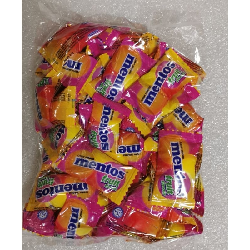 Mentos Mix Fruit Chewy Candy Gula-Gula Buah-Buahan Campuran 25PCS 50PCS ...