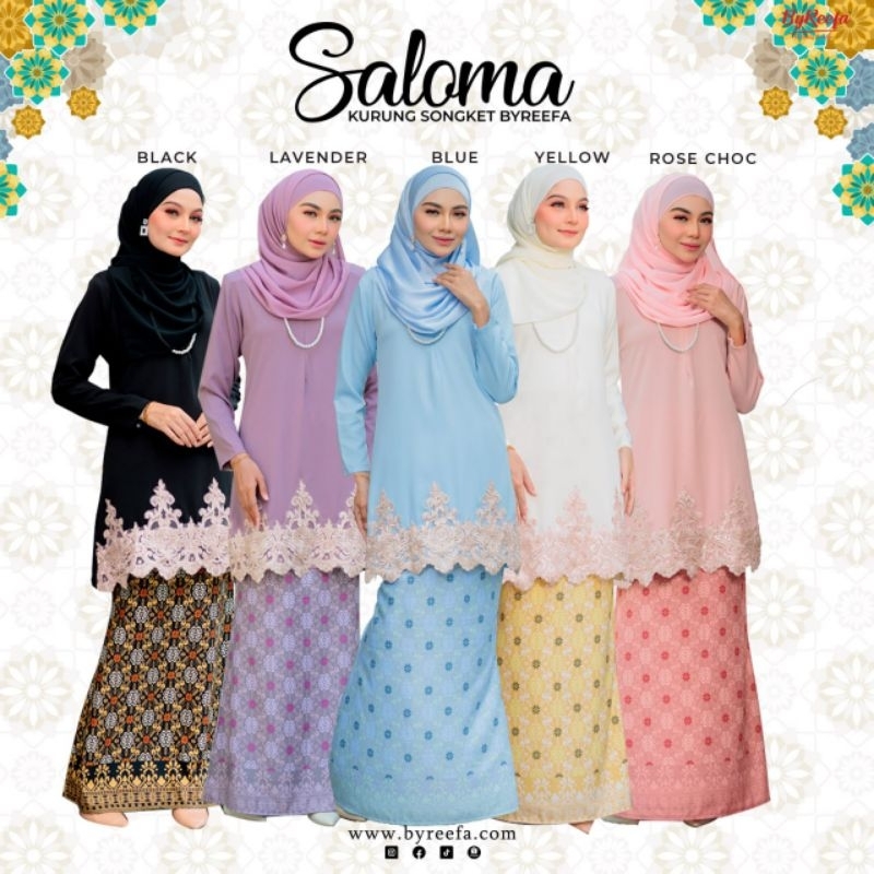 [Raya 2023] Kurung Saloma ByReefa Collection | Shopee Malaysia