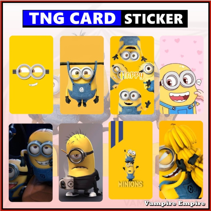 Minions ( Series 1 ) - Touch n Go Card Sticker Cover (Waterproof, High ...