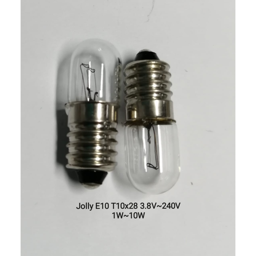 [2PCS]JOLLY E10 T10X28 3W - 3.8V, 4.8V, 6.3V, 12V, 18V, 24V, 28V, 30V ...