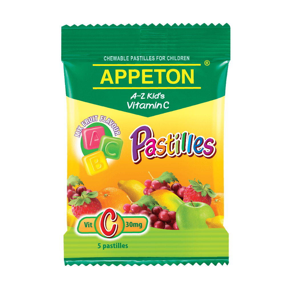 APPETON A-Z Kid's Vitamin C Pastilles 5 x 20 sachets [EXP: 24/10/2024 ...